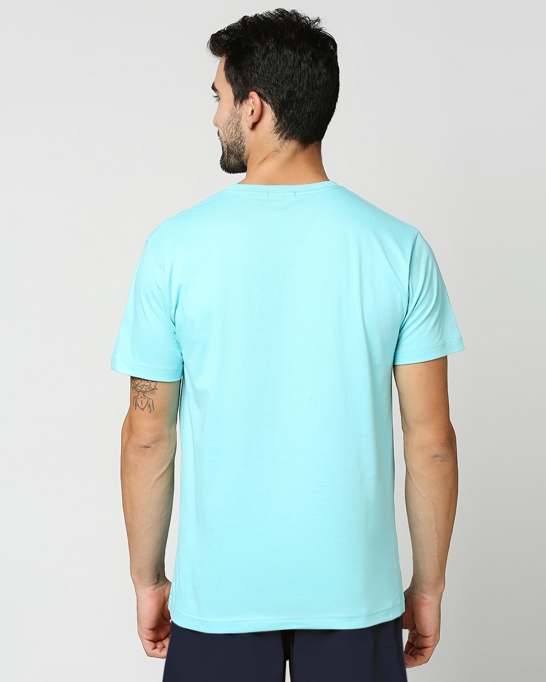 Buy Men's Blue T-shirt Online at Bewakoof