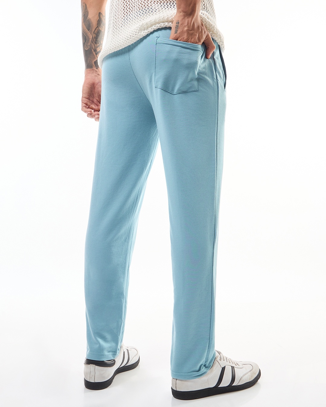 Buy Men's Blue Track Pants Online at Bewakoof