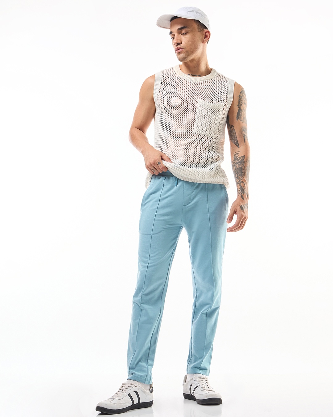 Buy Men's Blue Track Pants Online at Bewakoof