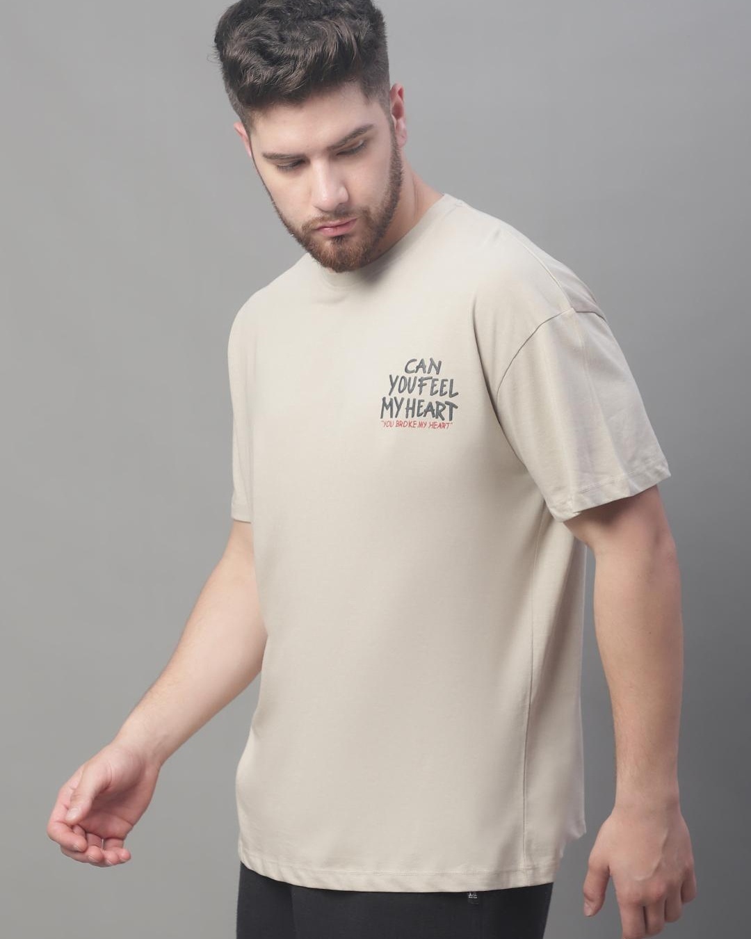 Buy Mens Brown Graphic Printed Super Loose Fit T Shirt Online At Bewakoof