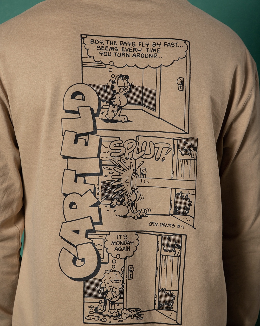Buy Men's Brown Its Monday Again Graphic Printed Oversized T-shirt ...