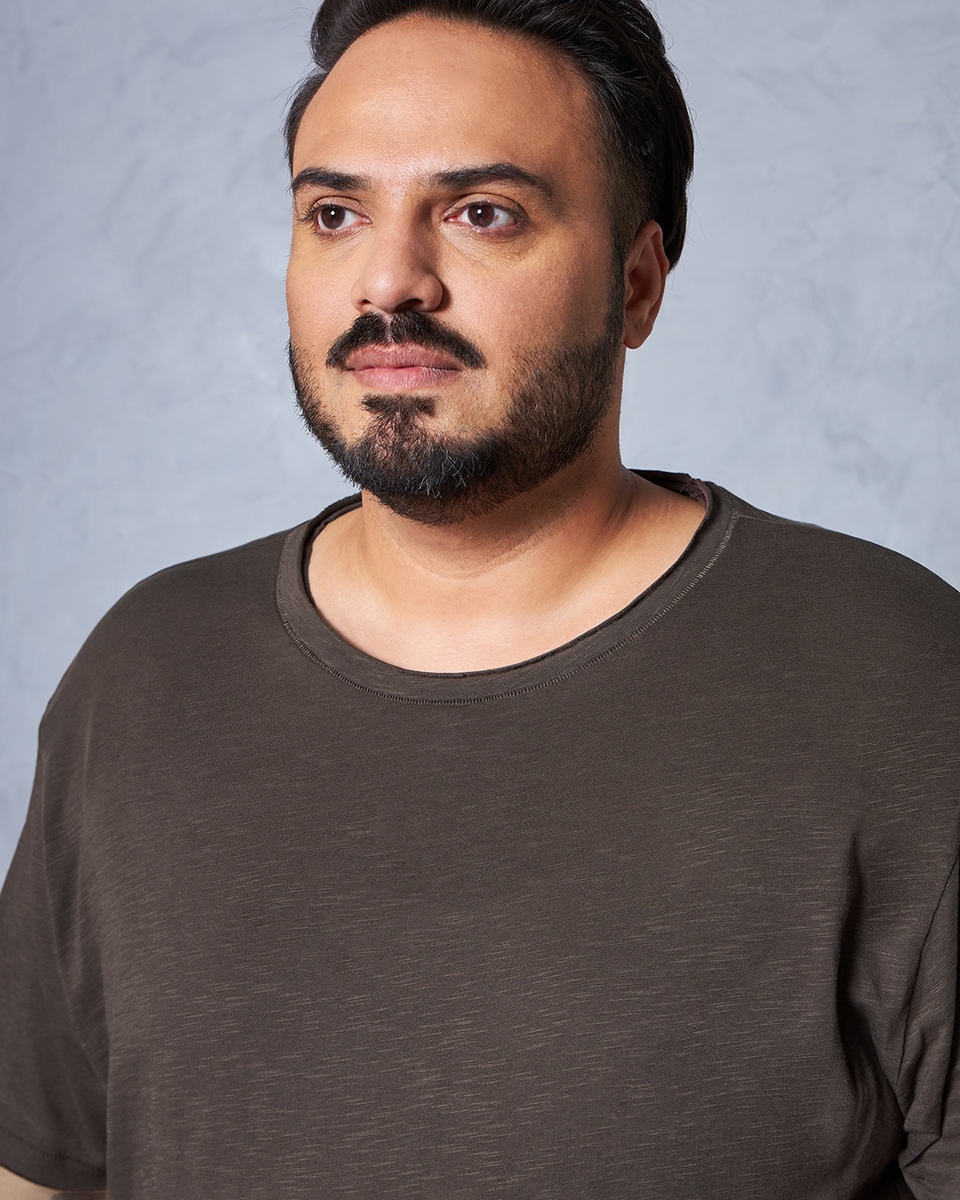 Buy Men's Brown Plus Size T-shirt Online at Bewakoof