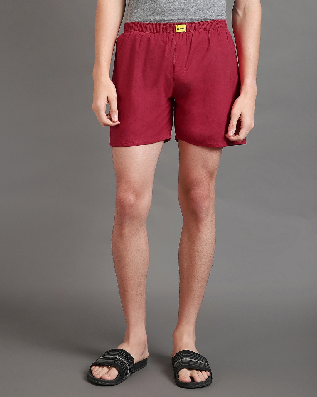 Buy Men's Red Boxers Online in India at Bewakoof