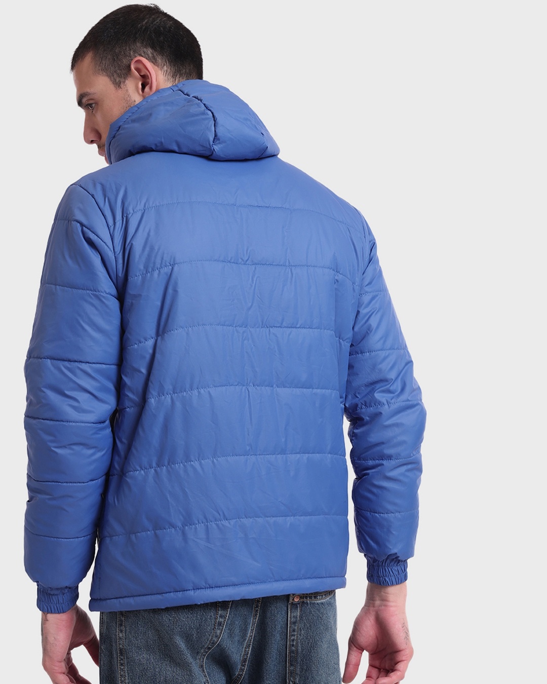 Buy Men's Cobalt Puffer Jacket Online at Bewakoof