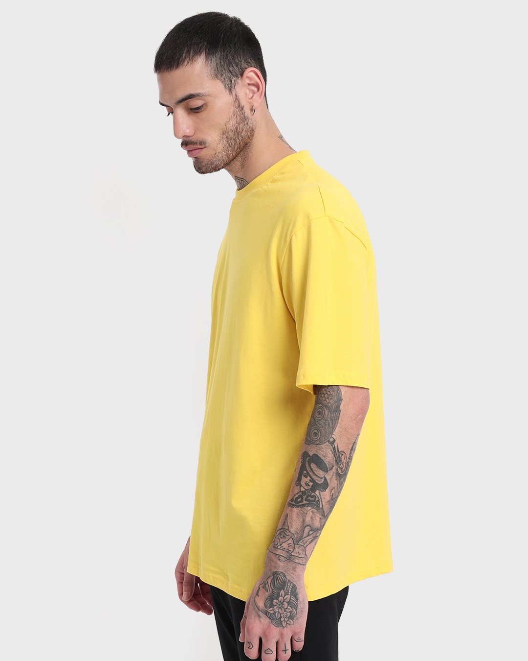 Buy Men's Empire Yellow Oversized T-shirt Online at Bewakoof