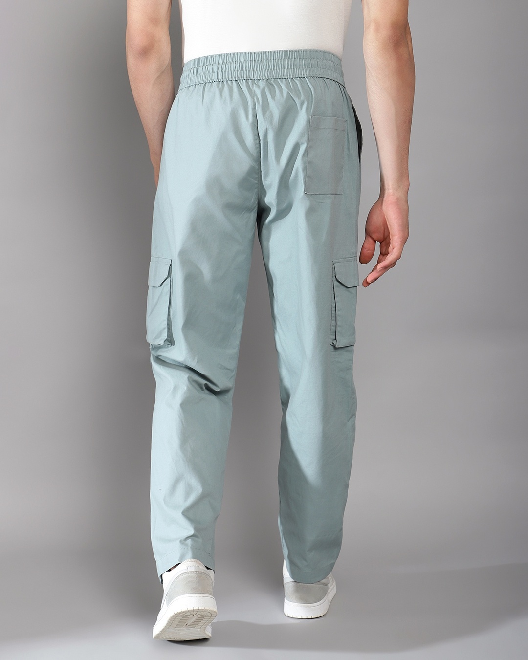 Buy Men's Forest Green Loose Comfort Fit Baggy Cargo Pants Online at ...