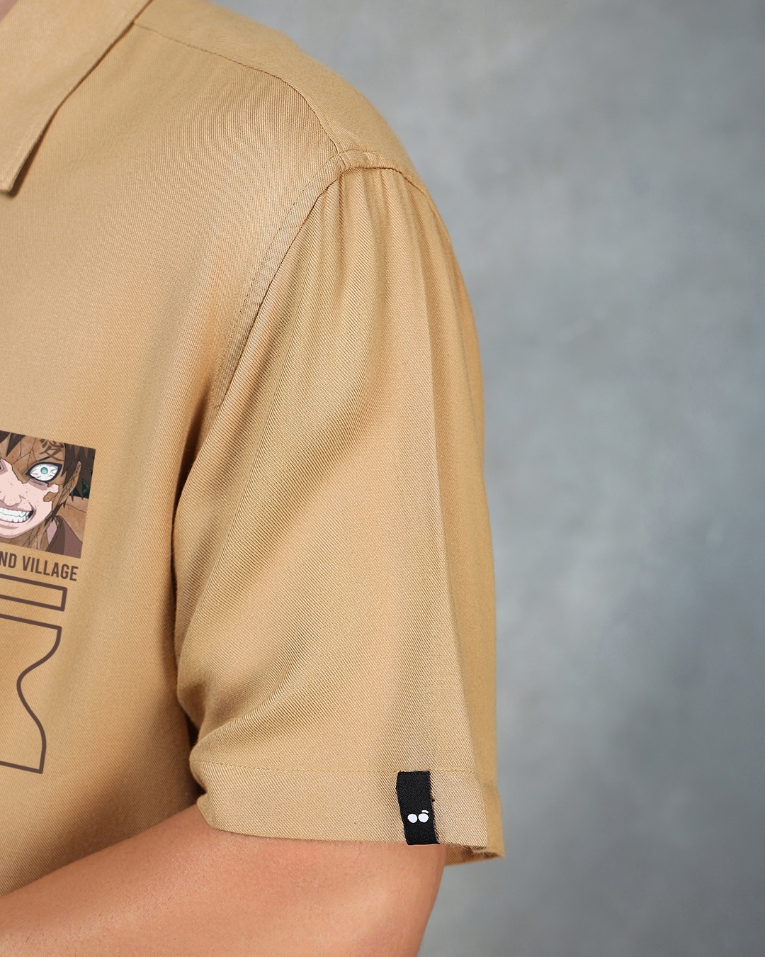 Buy Men's Brown Gara Graphic Printed Oversized Shirt Online at Bewakoof