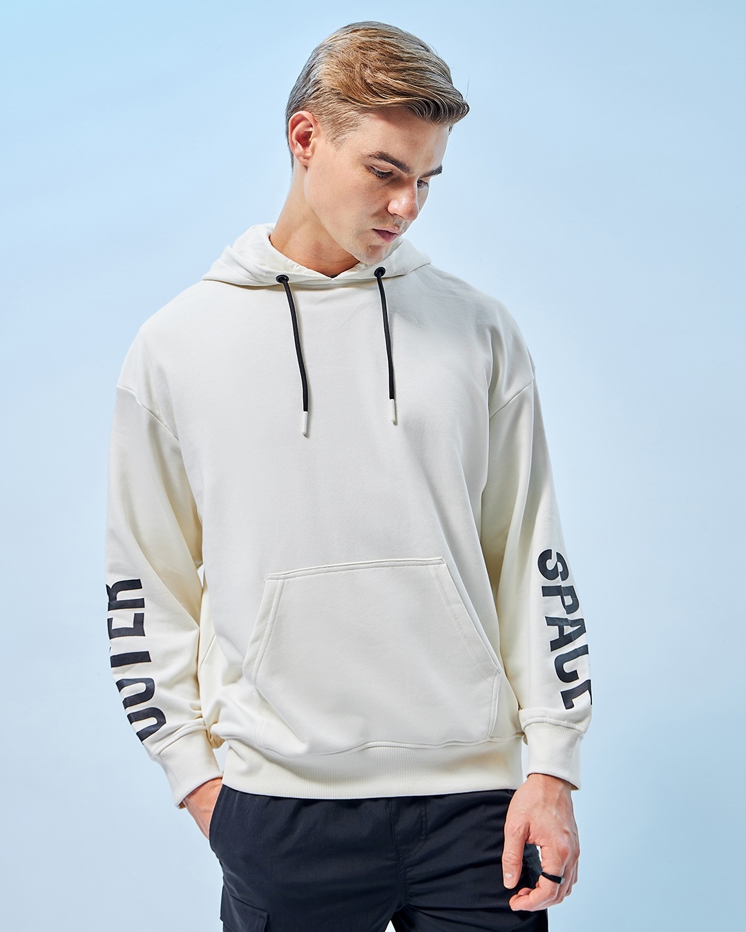 Buy Men's Gardenia ALF Outer Space Graphic Printed Oversized Hoodies ...