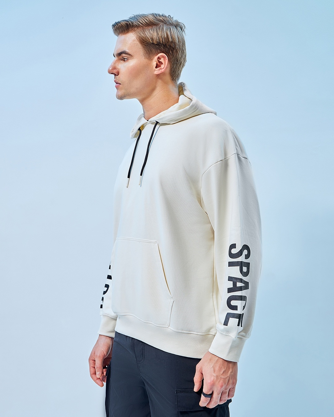 Buy Men's Gardenia ALF Outer Space Graphic Printed Oversized Hoodies ...