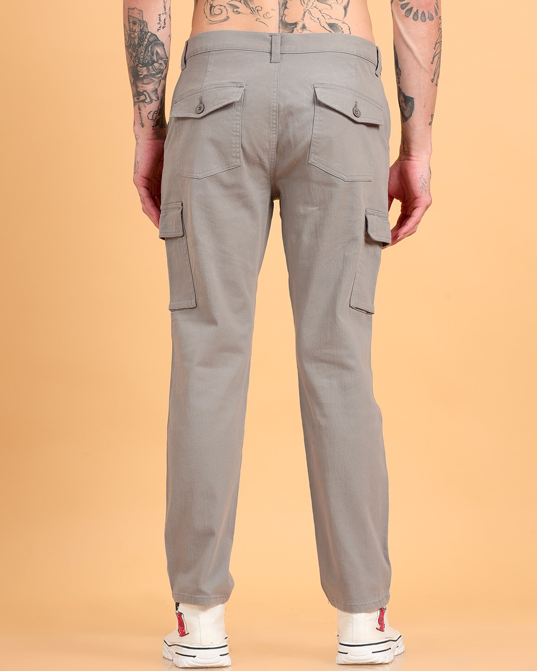 Buy Men's Graphite Grey Cargo Pants Online at Bewakoof