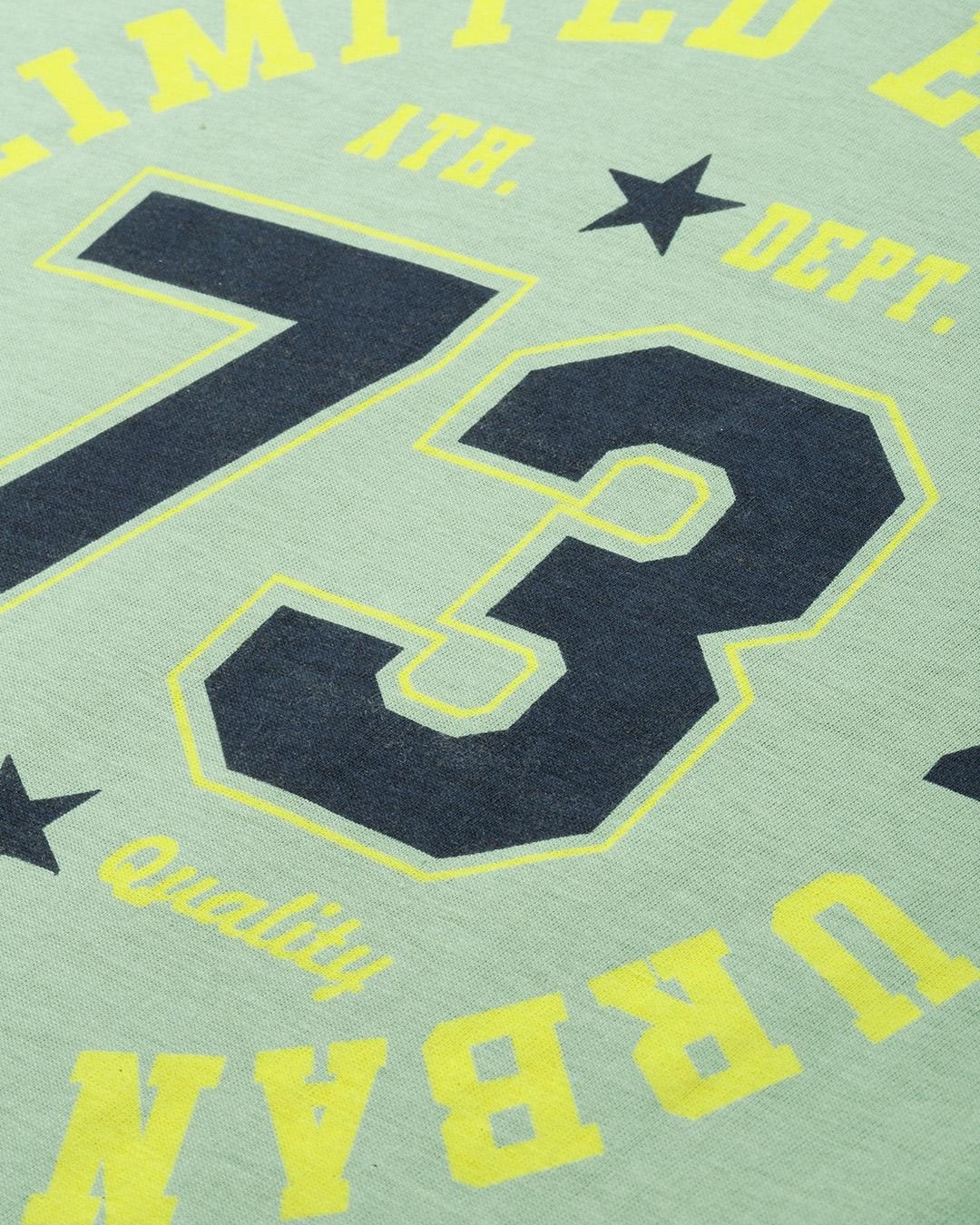 Buy Men's Green 73 Typography Oversized T-shirt for Men Green Online at ...