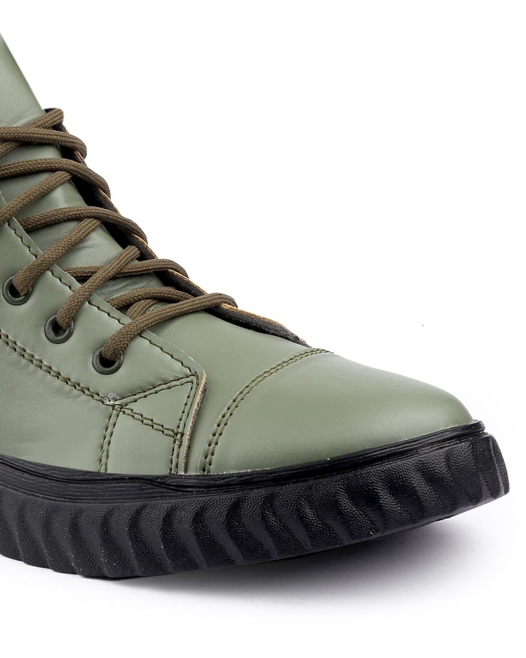 Buy Men's Green & Black Color Block Sneakers Online in India at Bewakoof