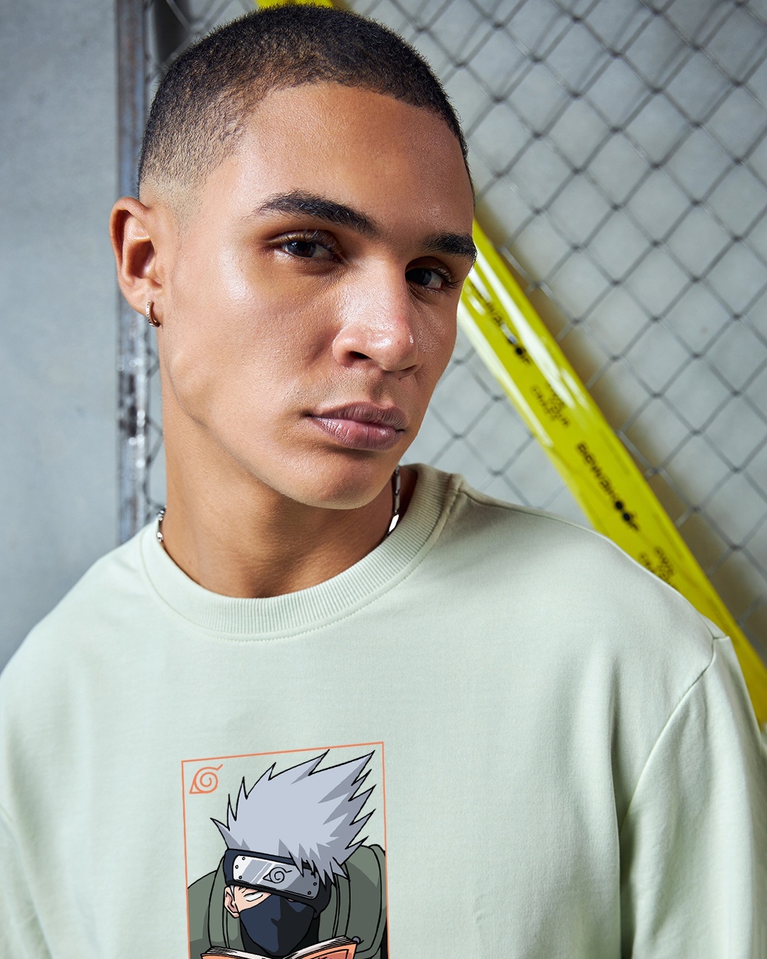 Buy Men's Green Sensei Graphic Print Oversized T-shirt Online at Bewakoof