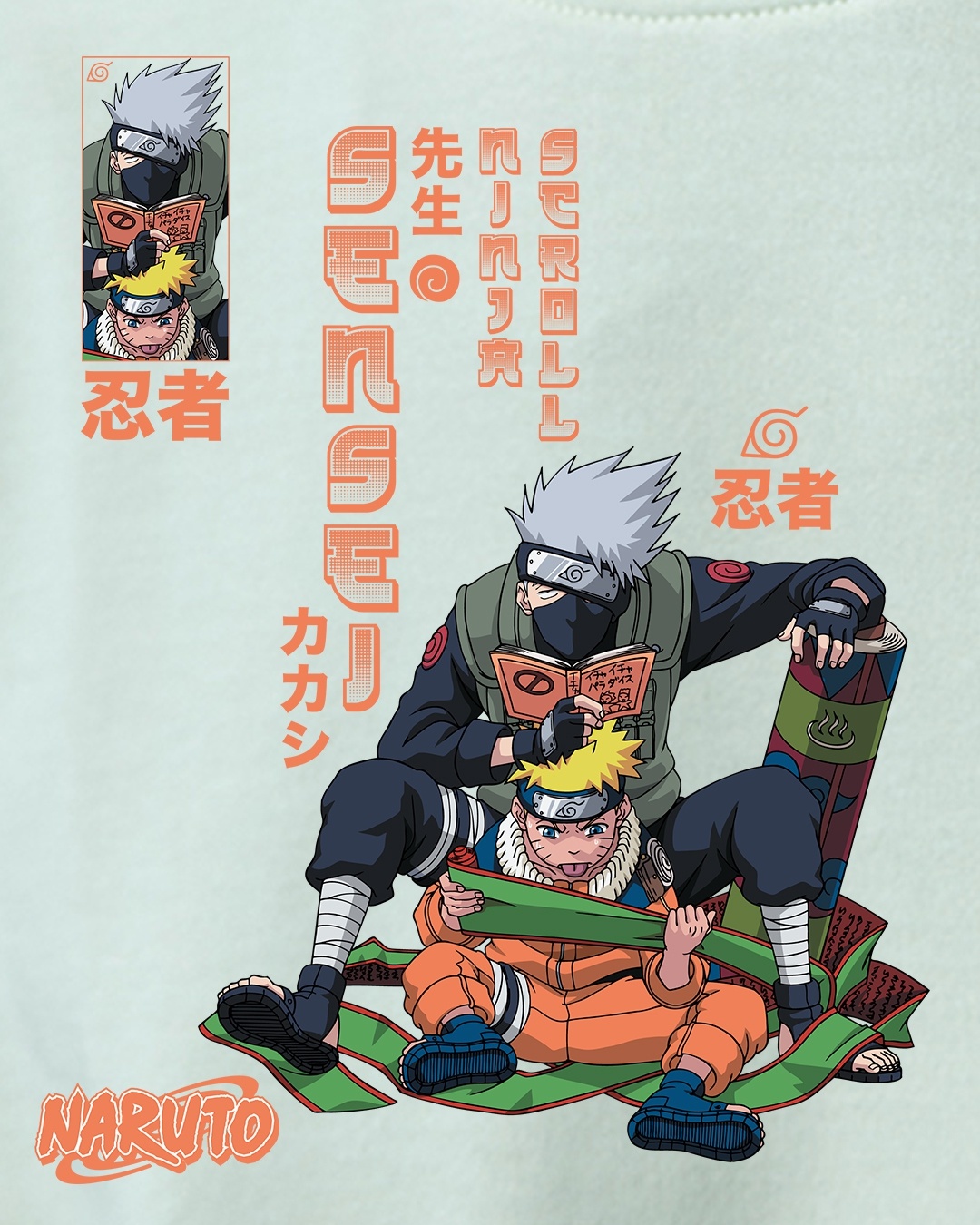 Buy Men's Green Sensei Graphic Print Oversized T-shirt Online at Bewakoof