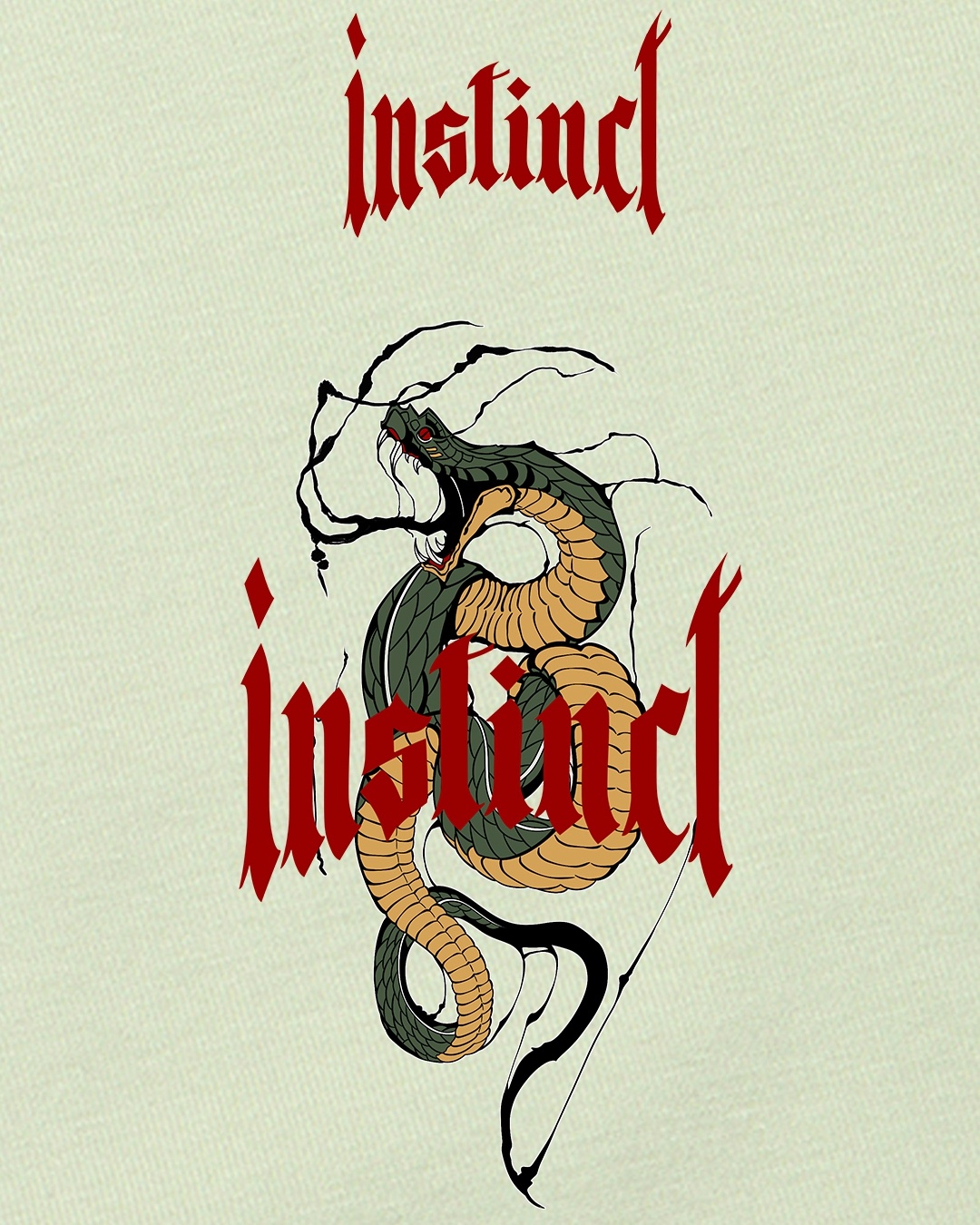 Buy Men's Green Instinct Graphic Printed Boxy Fit Vest Online at Bewakoof