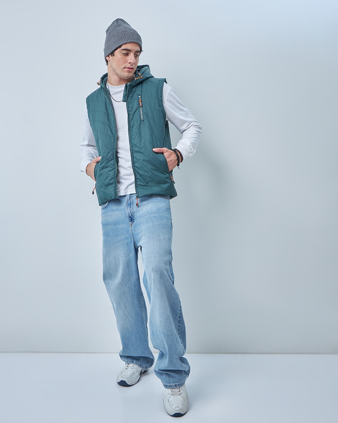 Buy Men's Green Puffer Jacket Online at Bewakoof