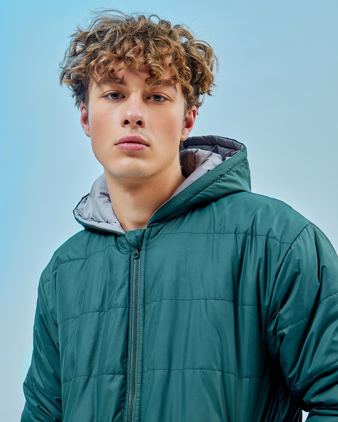 Buy Men's Green Oversized Puffer Jacket Online at Bewakoof
