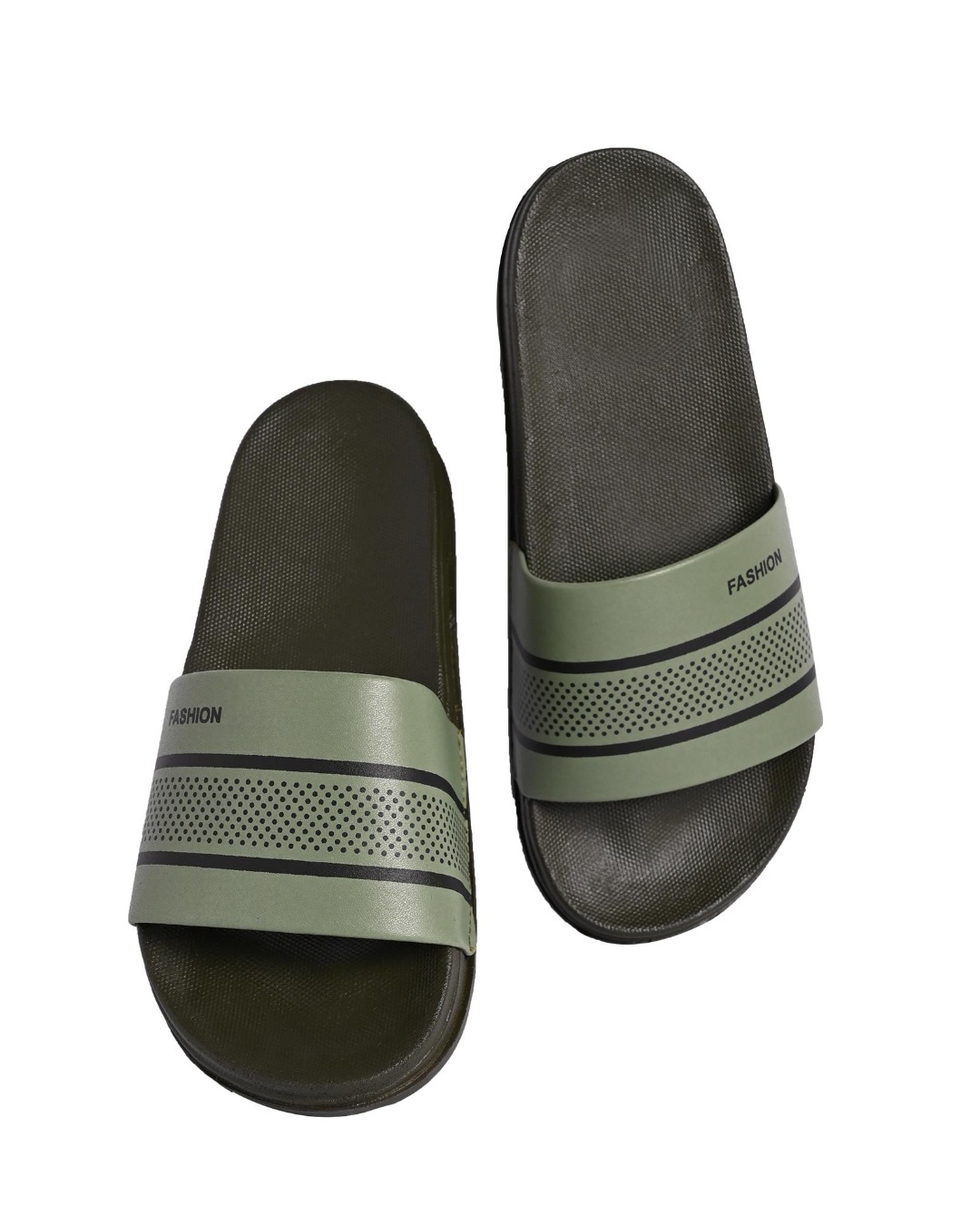 Buy Men's Green Printed Sliders Online in India at Bewakoof