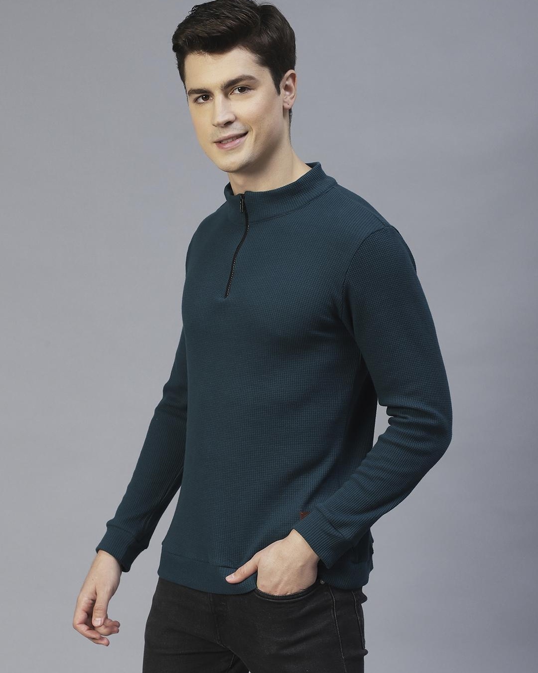 Buy Men's Green Slim Fit Henley T-shirt for Men Online at Bewakoof