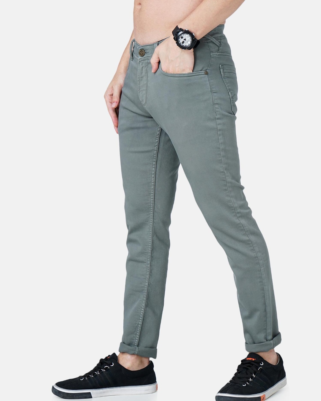 Buy Men's Green Slim Fit Jeans Online at Bewakoof