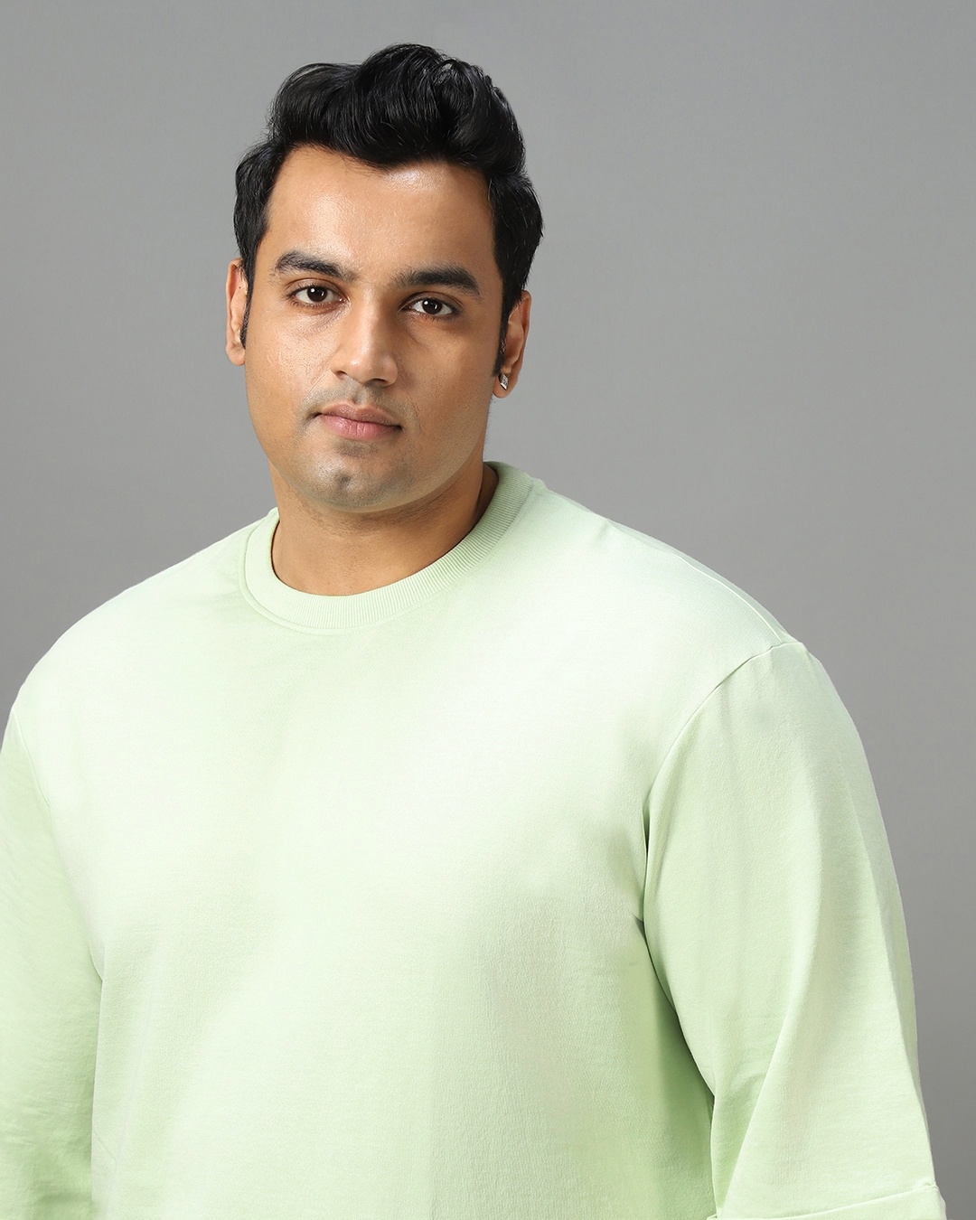 Buy Mens Green Super Loose Fit Plus Size T Shirt Online At Bewakoof