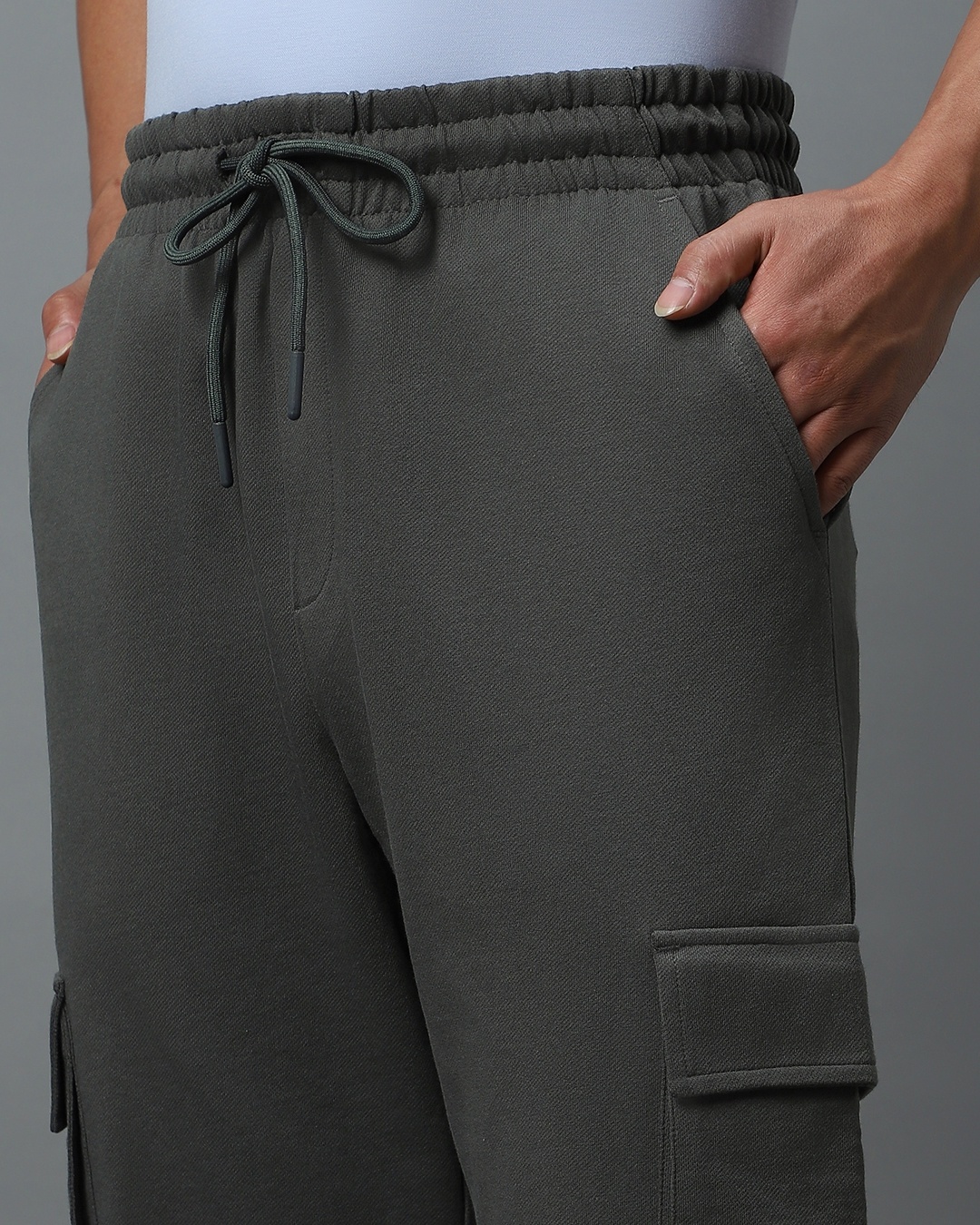 Buy Men's Grey Oversized Cargo Joggers Online at Bewakoof