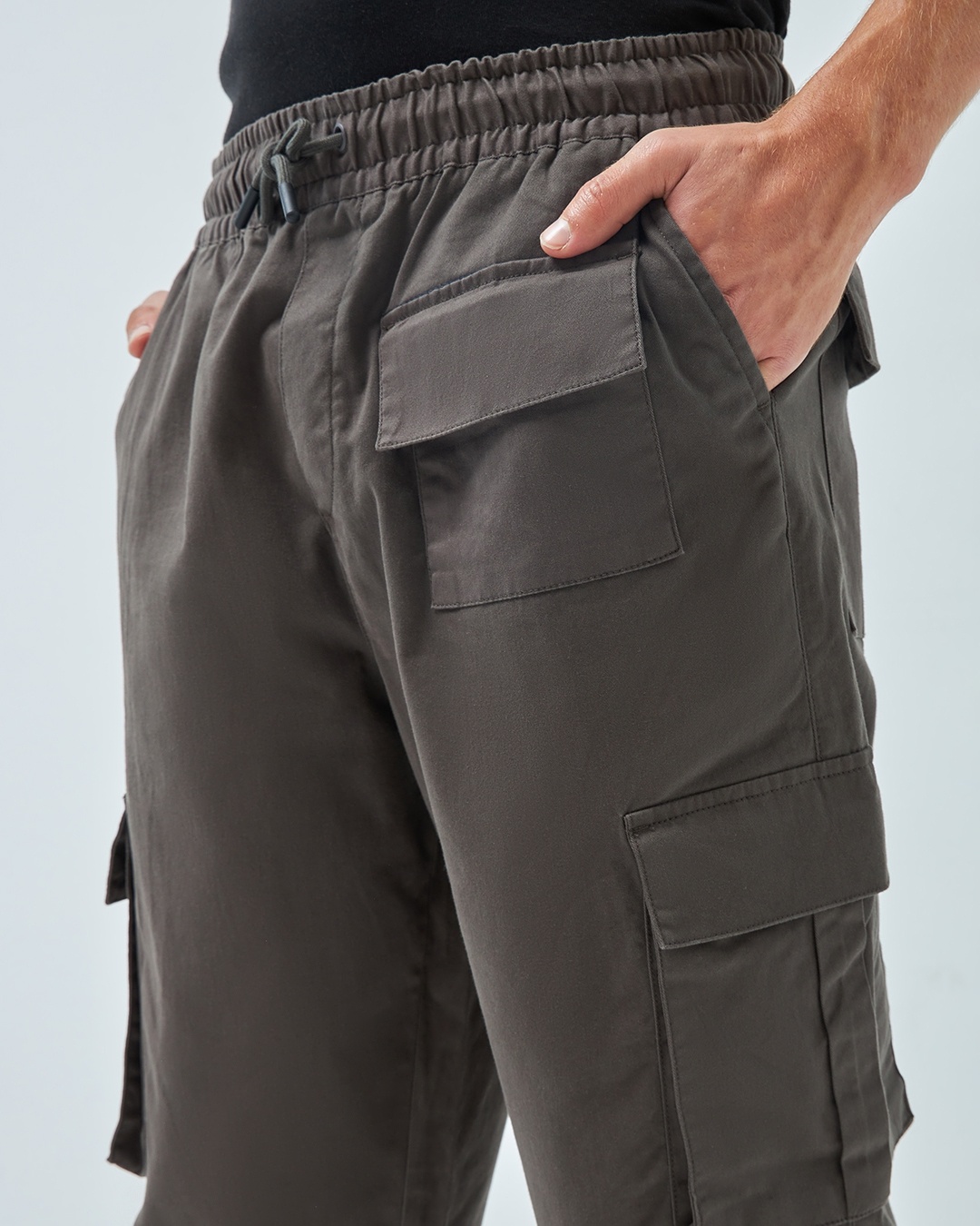 Buy Men's Grey Baggy Oversized Cargo Parachute Pants Online at Bewakoof