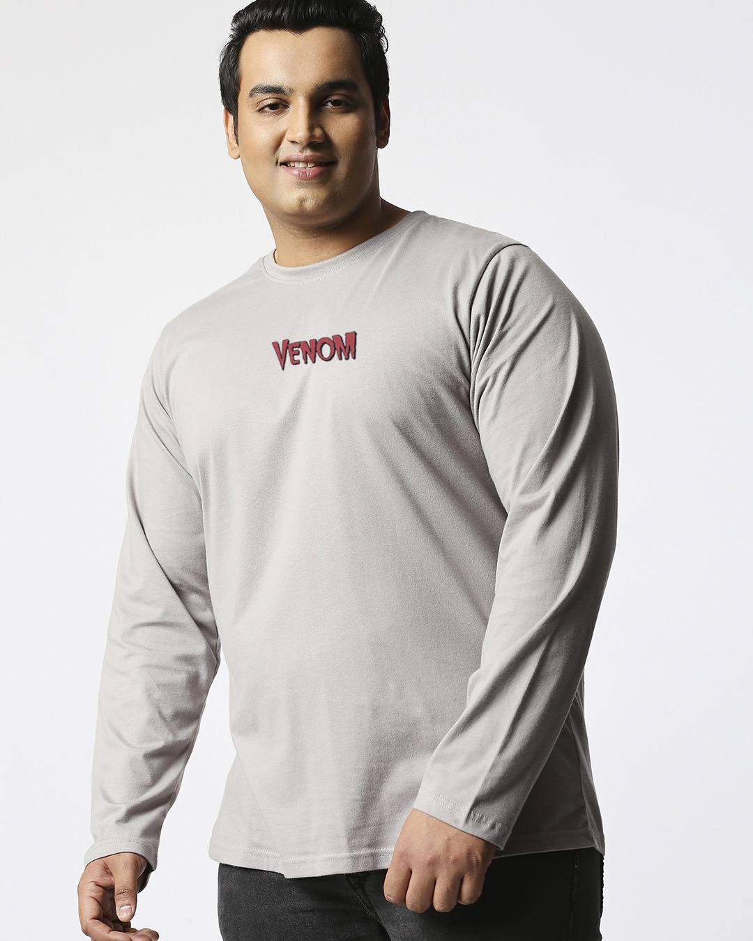 Buy Men's Grey Venom Street Graphic Printed Plus Size T-shirt for Men Grey Online at Bewakoof
