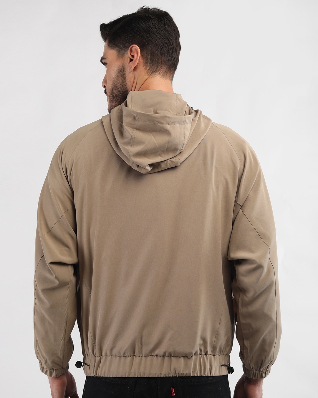 Buy Men's Khaki Beige Wind Cheater Jacket Online at Bewakoof
