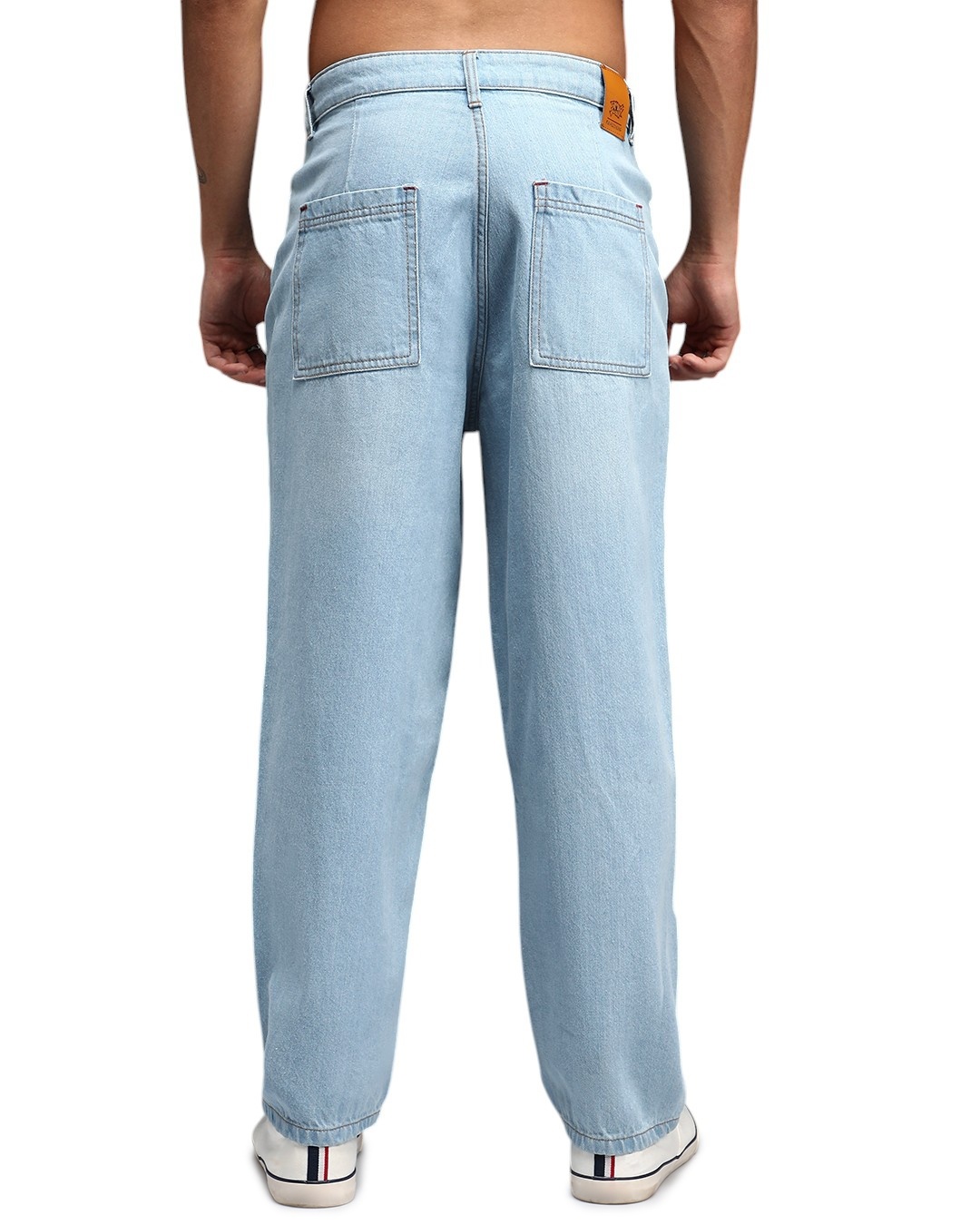 Buy Men's Light Blue Relaxed Fit Jeans Online at Bewakoof