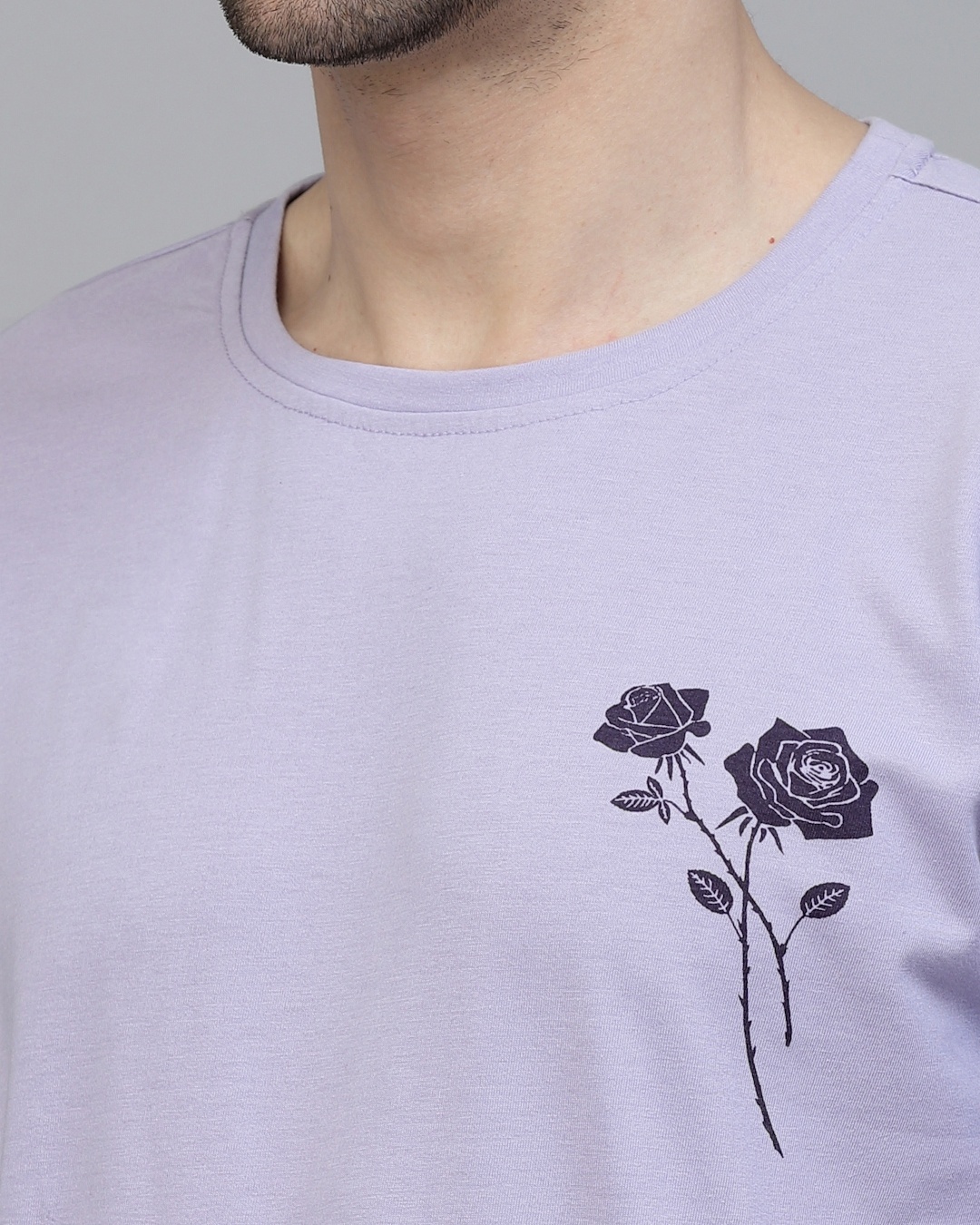 Buy Men's Light Purple Printed T-shirt Online at Bewakoof