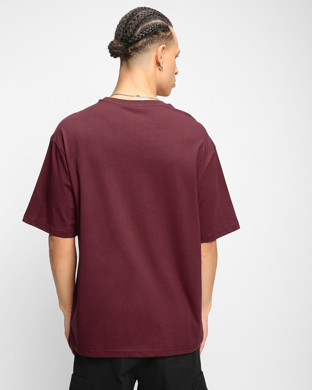 Buy Mens Maroon Deadpool Reloaded Graphic Printed Oversized T Shirt