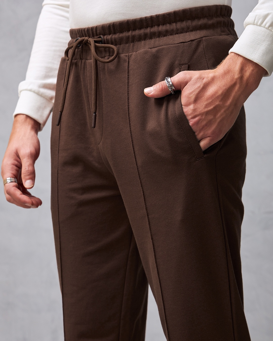 Buy Men's Brown Track Pants Online at Bewakoof