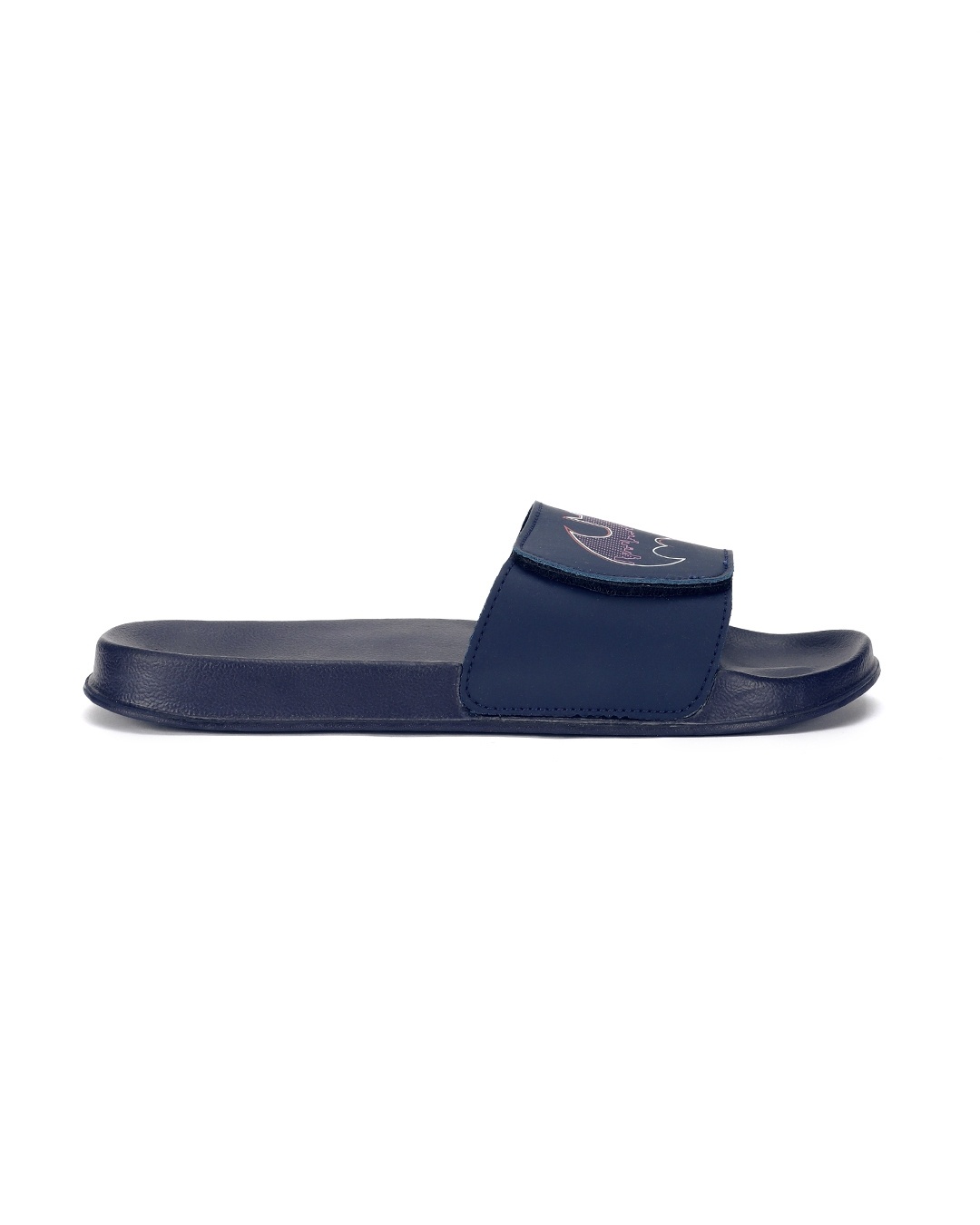 Buy Men's Navy Blue Batman Techno Velcro Sliders Online in India at ...