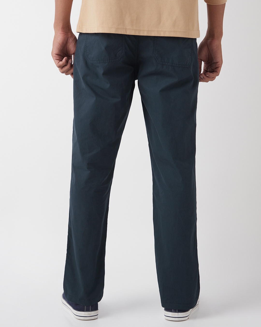 Buy Men's Navy Blue Pants Online at Bewakoof