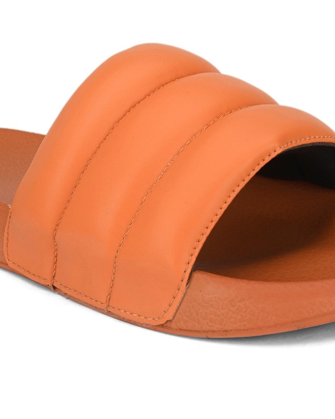 Buy Men's Orange Sliders Online in India at Bewakoof