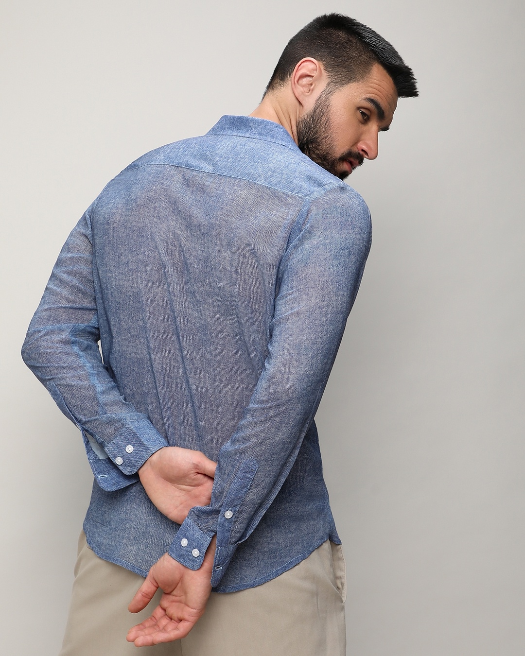Buy Men's Prussian Blue Shirt Online at Bewakoof