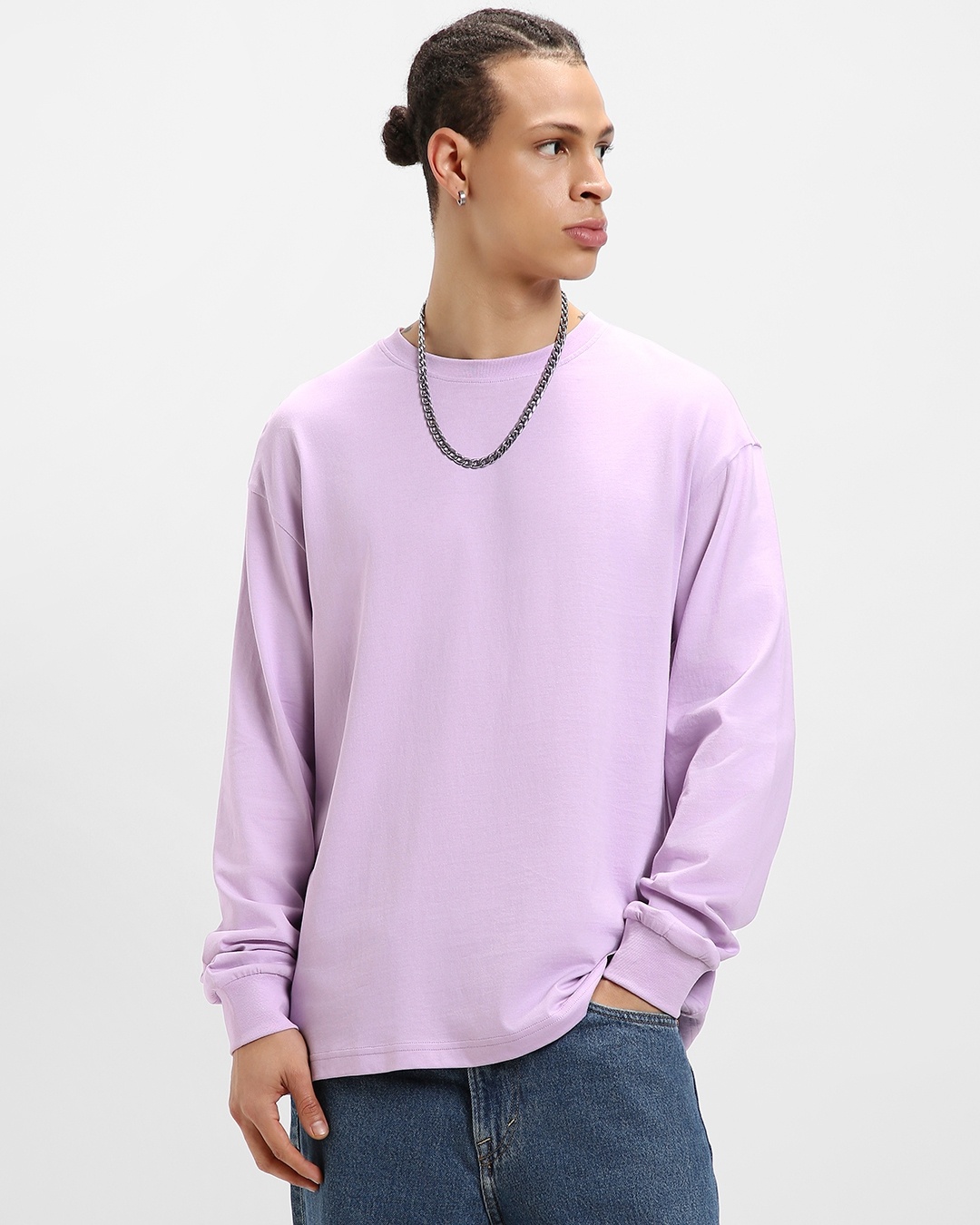 Buy Men's Purple Oversized T-shirt for Men purple Online at Bewakoof