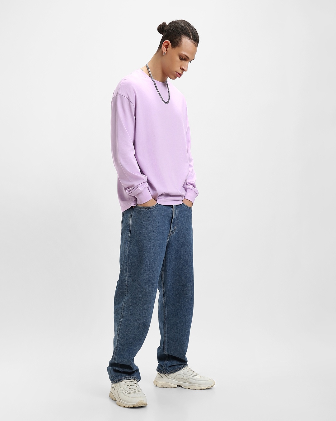Buy Men's Purple Oversized T-shirt for Men purple Online at Bewakoof