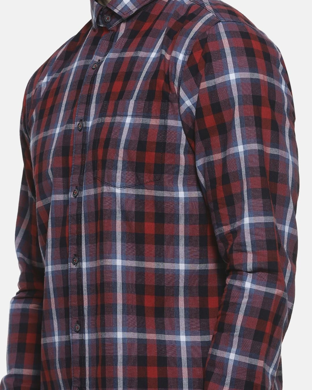 Buy Men's Red Checked Shirt Online at Bewakoof
