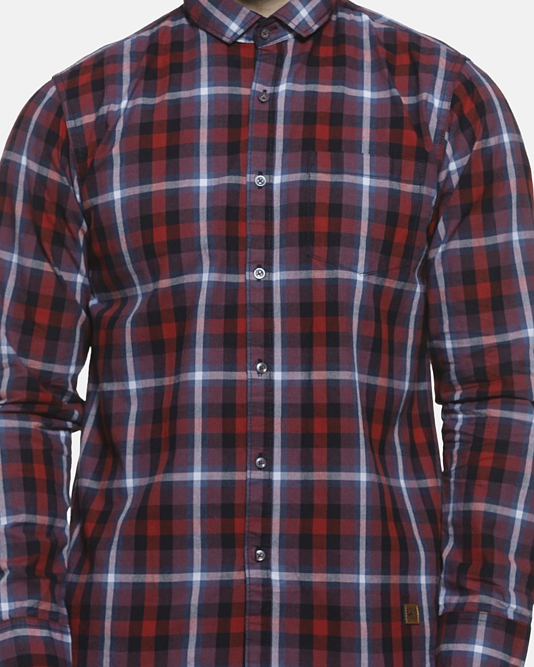 Buy Men's Red Checked Shirt Online at Bewakoof