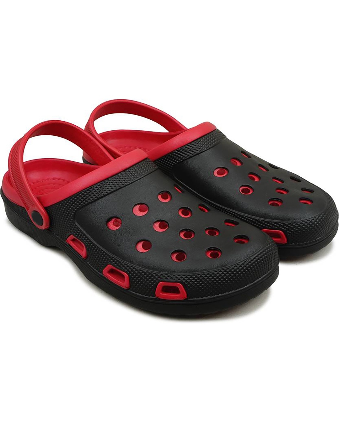 Buy Men's Red Color Block Clogs Online in India at Bewakoof