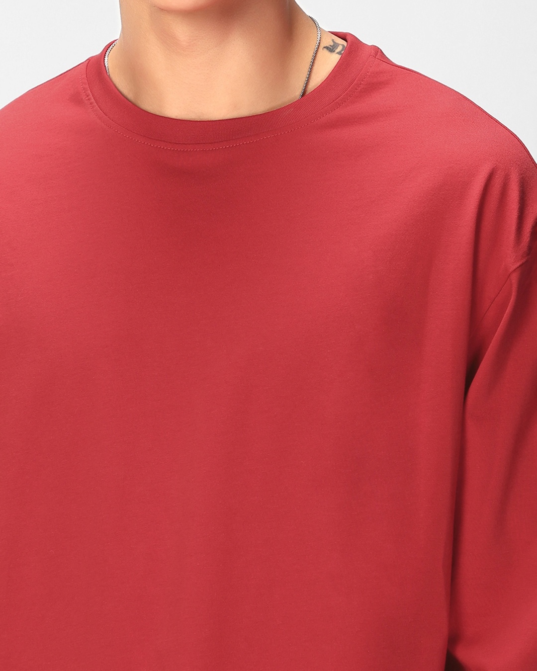 Buy Men's Red Oversized T-shirt Online at Bewakoof