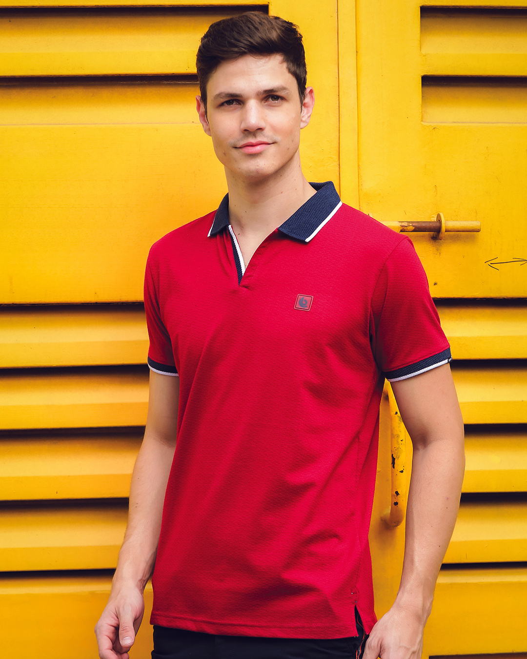 Buy Men's Red Polo T-shirt Online at Bewakoof