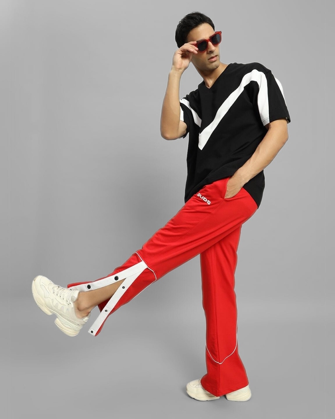 Buy Men's Red Relaxed Fit Trackpants Online at Bewakoof