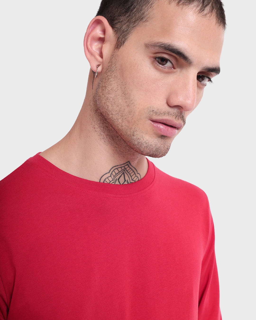 Buy Men's Red T-shirt Online at Bewakoof