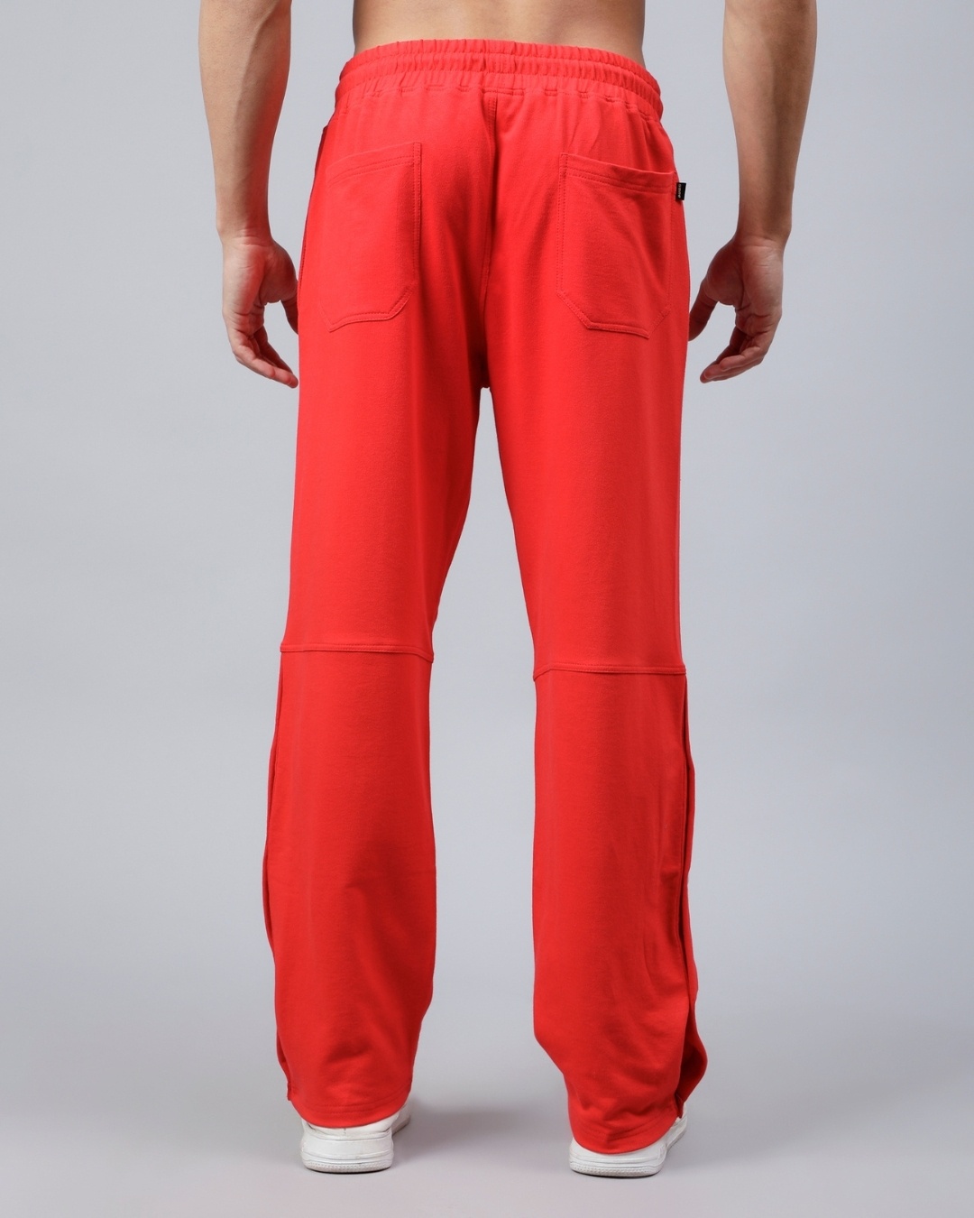 Buy Men's Red Typography Relaxed Fit Track Pants Online at Bewakoof