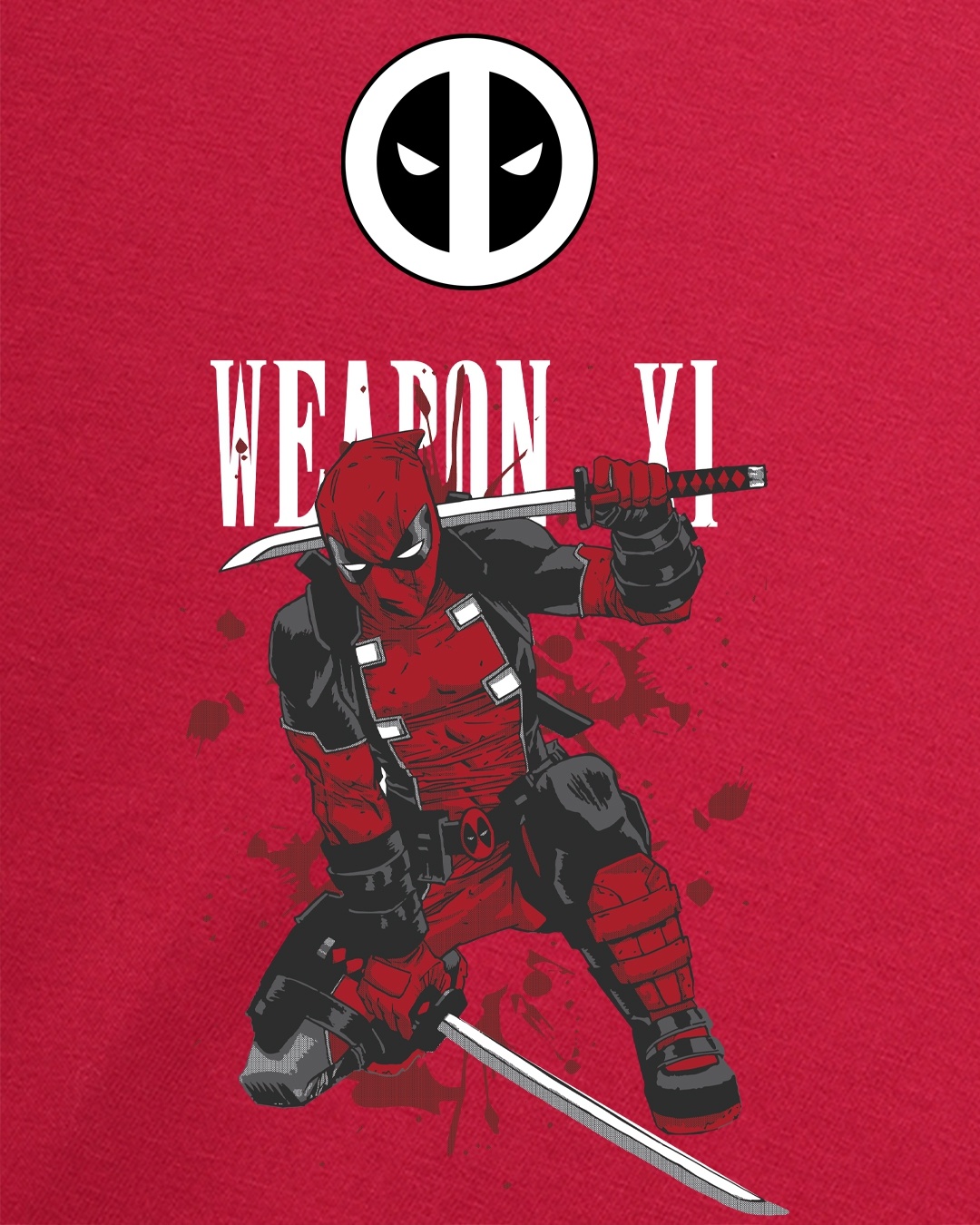 Buy Men's Red Weapon XI Graphic Printed Oversized T-shirt Online at ...