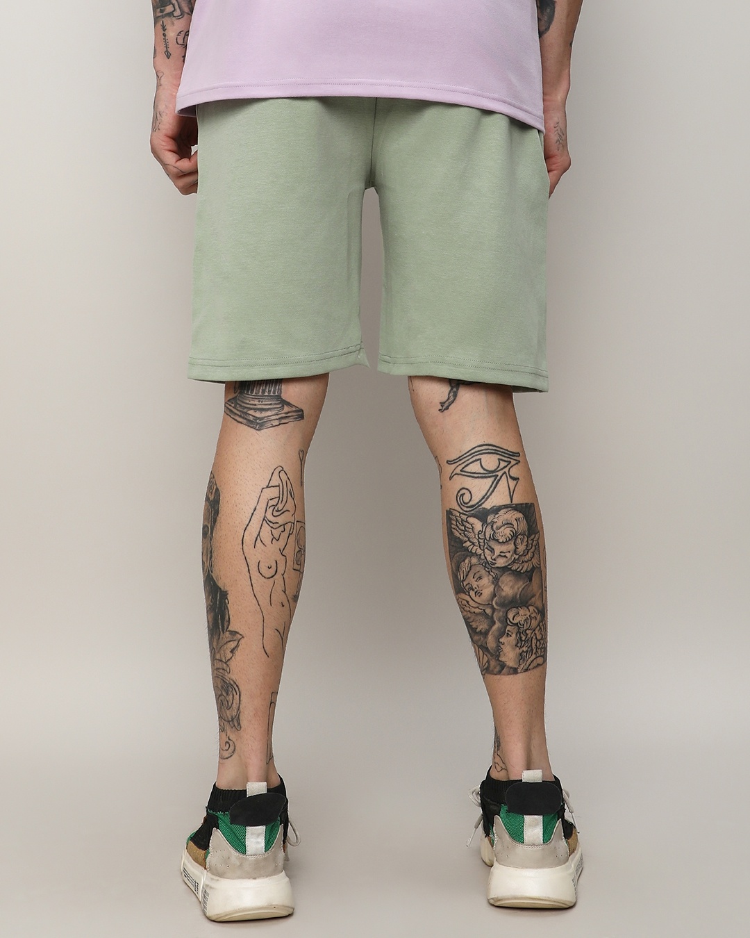 Buy Men's Sage Green Shorts Online at Bewakoof