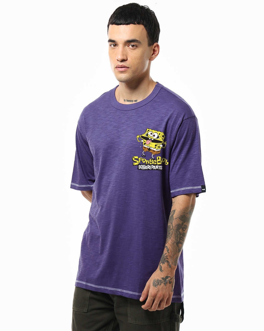 Buy Men's Skipper Blue Squad Goals Graphic Printed Oversized T-shirt ...